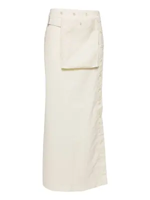 LEMAIRE Pocket-detailing Long Skirt - Yellow