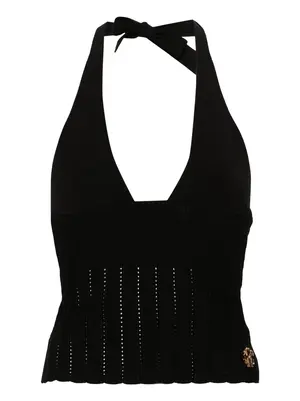 ROBERTO CAVALLI Roberto Cavalli V-Neck Crop Top