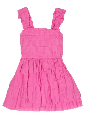 Sea Cole Smocked Ramie Dress - Pink