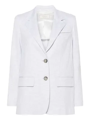 Peserico Single-breasted Blazer - Grey