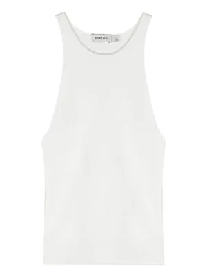 Simkhai Fine-ribbed Tank Top - White