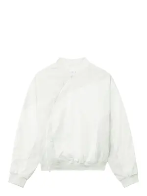 POST ARCHIVE FACTION Asymmetric-zip Bomber Jacket - White