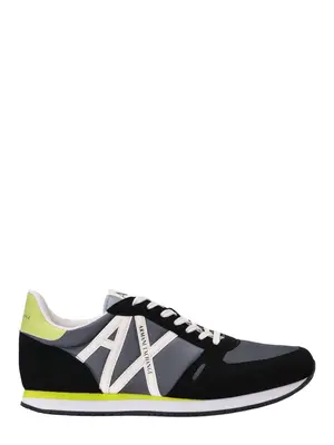 Armani Exchange Panelled Sneakers - Yellow