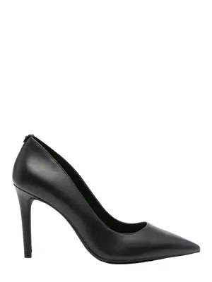 Michael Kors 75mm Alina Flex Leather Pumps - Black