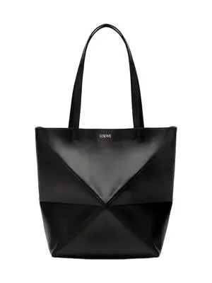 Loewe Puzzle Fold Tote Bag - Black