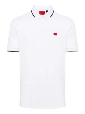 Hugo Deresino Cotton Polo Shirt - White