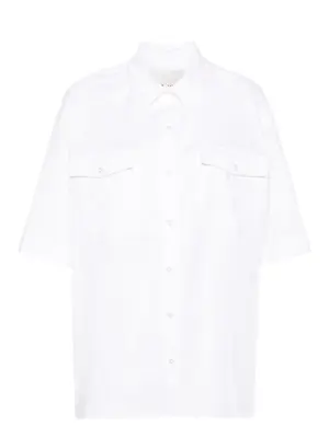 HERSKIND Helle Cotton Shirt - White