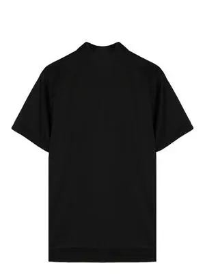 Karl Lagerfeld K/signature Cotton Polo Shirt - Black