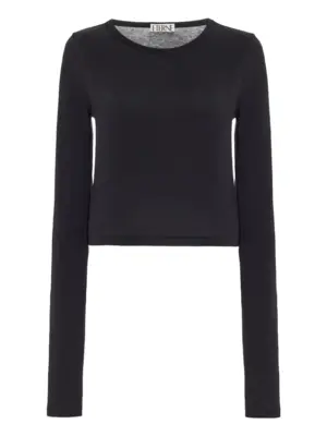ETERNE ETERNE Crew-Neck Long-Sleeved Top