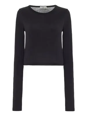 ETERNE ETERNE Crew-Neck Long-Sleeved Top