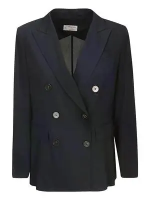 Alberto Biani Alberto Biani Double-Breasted Blazer Blue