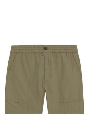 ALEX MILL Utility Shell Drawstring Shorts - Army Green