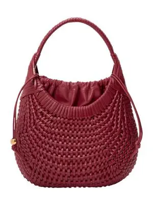 Loewe Leather Diamond Top-handle Basket Bag - Red