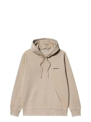 Carhartt Work In Progress Hooded Script Embroidery Sweatshirt - Tan