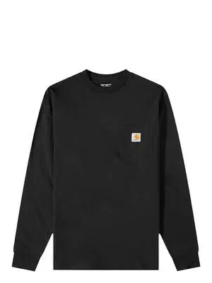 Carhartt Work In Progress Long-sleeve Pocket T-shirt - Black