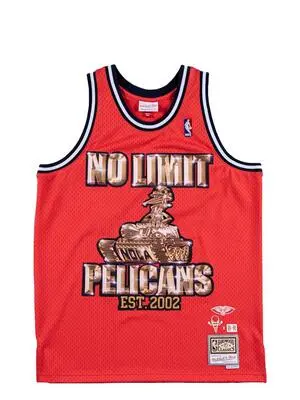 Mitchell & Ness X No Limit X New Orleans Pelicans Swingman Jersey - Red