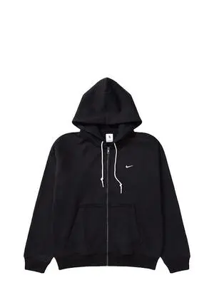 Nike Solo Swoosh Full Zip Hoodie - Black/white