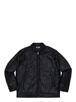FTP Allover Faux Leather Jacket - Black