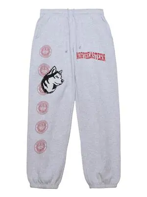 TRAVIS SCOTT X Mitchell & Ness Northeastern Huskies Classic Sweatpants - Heather Gray