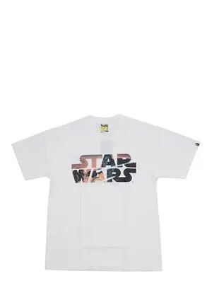 A BATHING APE Star Wars Darth Vader Concept Art Tee Shirt - White