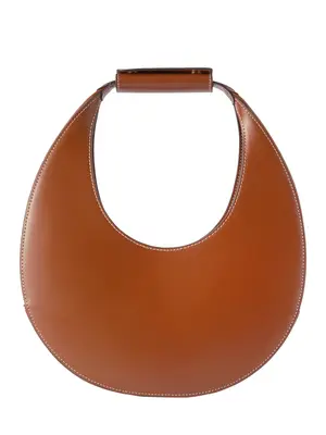 Staud Moon Leather Tote - Brown