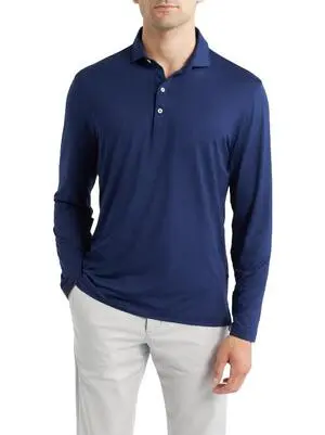 Johnnie-o Swing Long Sleeve Performance Polo - Navy 2