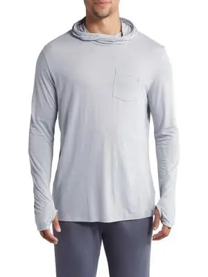 FREE FLY Lightweight Upf 20+ Hoodie - Aspen Grey