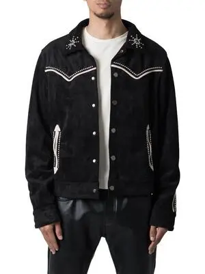 Mnml Embellished Western Jacket - Black