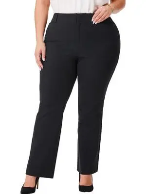 NIC+ZOE Plaza Demi Bootcut Ankle Pants - Black Onyx