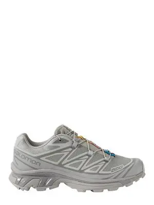 SALOMON XT-6 Rubber-Trimmed Mesh Sneakers Gray