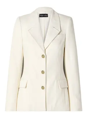SERGIO HUDSON Cotton-twill Blazer - White