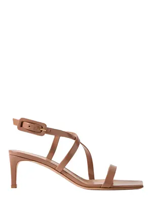 GIANVITO ROSSI Gianvito Rossi Tokio 55 Patent-Leather Sandals Neutral