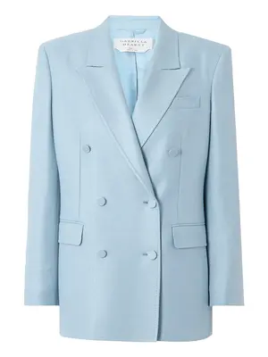 Gabriela Hearst Gavin Double-breasted Blazer - Blue