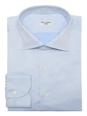 Cesare Attolini Cotton Dress Shirt - Ltblue
