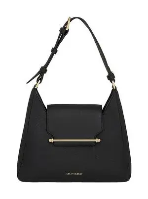 Strathberry Multrees Leather Hobo Bag - Black/gold