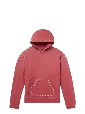Kapital Marionette Printed Cotton-jersey Hoodie - Red