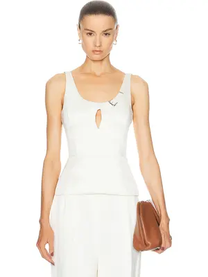 Gabriela Hearst Avalon Top - Ivory