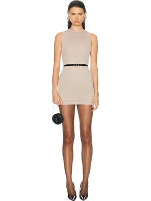 SAINT LAURENT Saint Laurent Tulle Tank Mini Dress