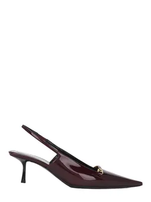 Saint Laurent Carine Slingback Pump - Deep Bordeaux