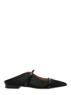 MALONE SOULIERS Maureen Jacquard Mules - Black