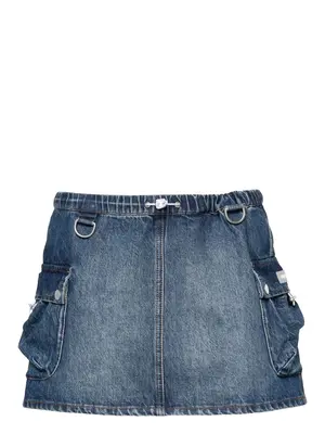 Coperni Denim Cargo Mini Skirt - Blue
