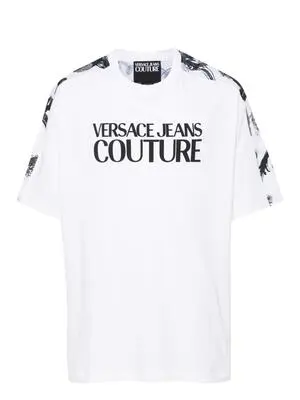 Versace Logo-print Cotton T-shirt - White