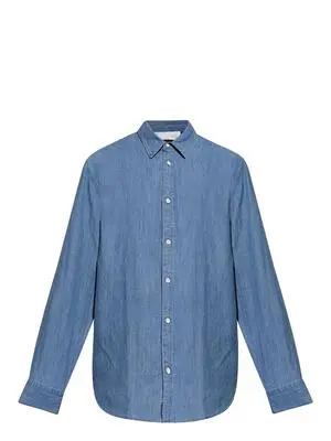Rag & Bone Long-sleeved Cotton Shirt - Blue