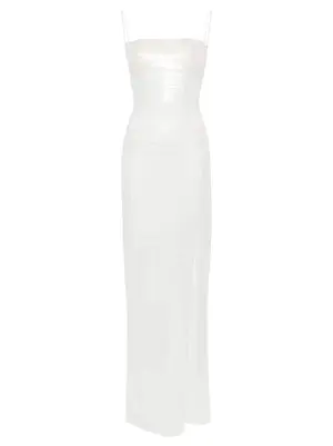 NENSI DOJAKA Sequinned Maxi Dress - White