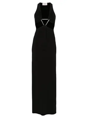 Coperni Cut-out Triangle Maxi Dress - Black