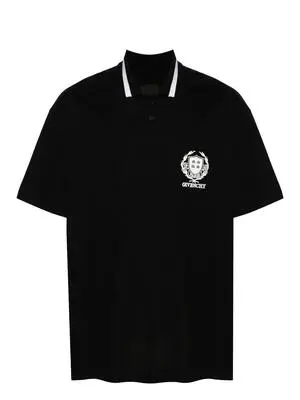Givenchy Logo-embroidered Cotton Polo Shirt - Black
