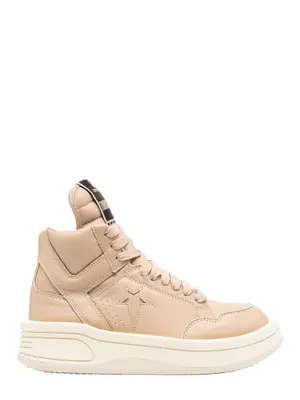 CONVERSE Rick Owens Drkshdw X Drkshdw Turbowpn Leather Sneakers - Neutrals