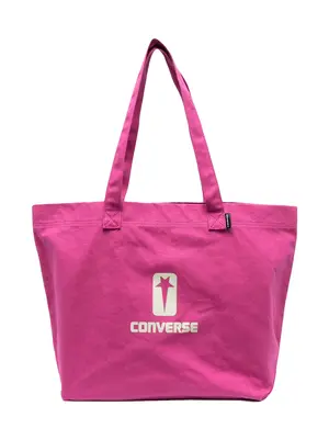 CONVERSE Converse X DRKSHDW Logo-Print Canvas Tote Bag