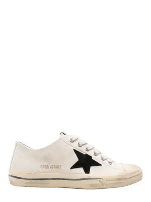 GOLDEN GOOSE Star-patch Canvas Sneakers - White