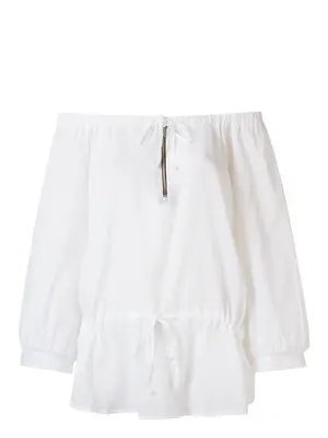 AMIR SLAMA Off-shoulder Blouse - White